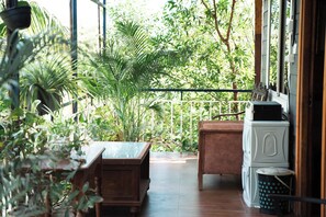 Quarto Premium, vista para o jardim | Terraço/pátio interior