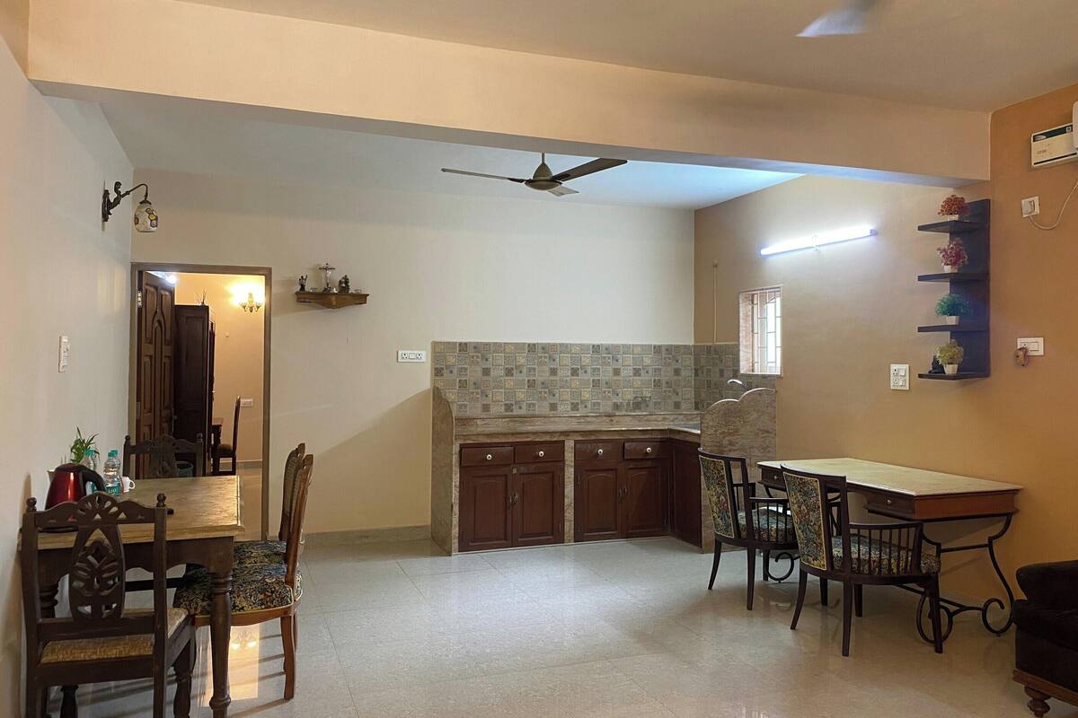 Apartamento Familiar, 1 quarto, vista para o jardim | Cozinha privada | Uma chaleira elétrica