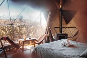 Barraca, vista para o vale | Individualmente mobiliados, Wi-Fi de cortesia