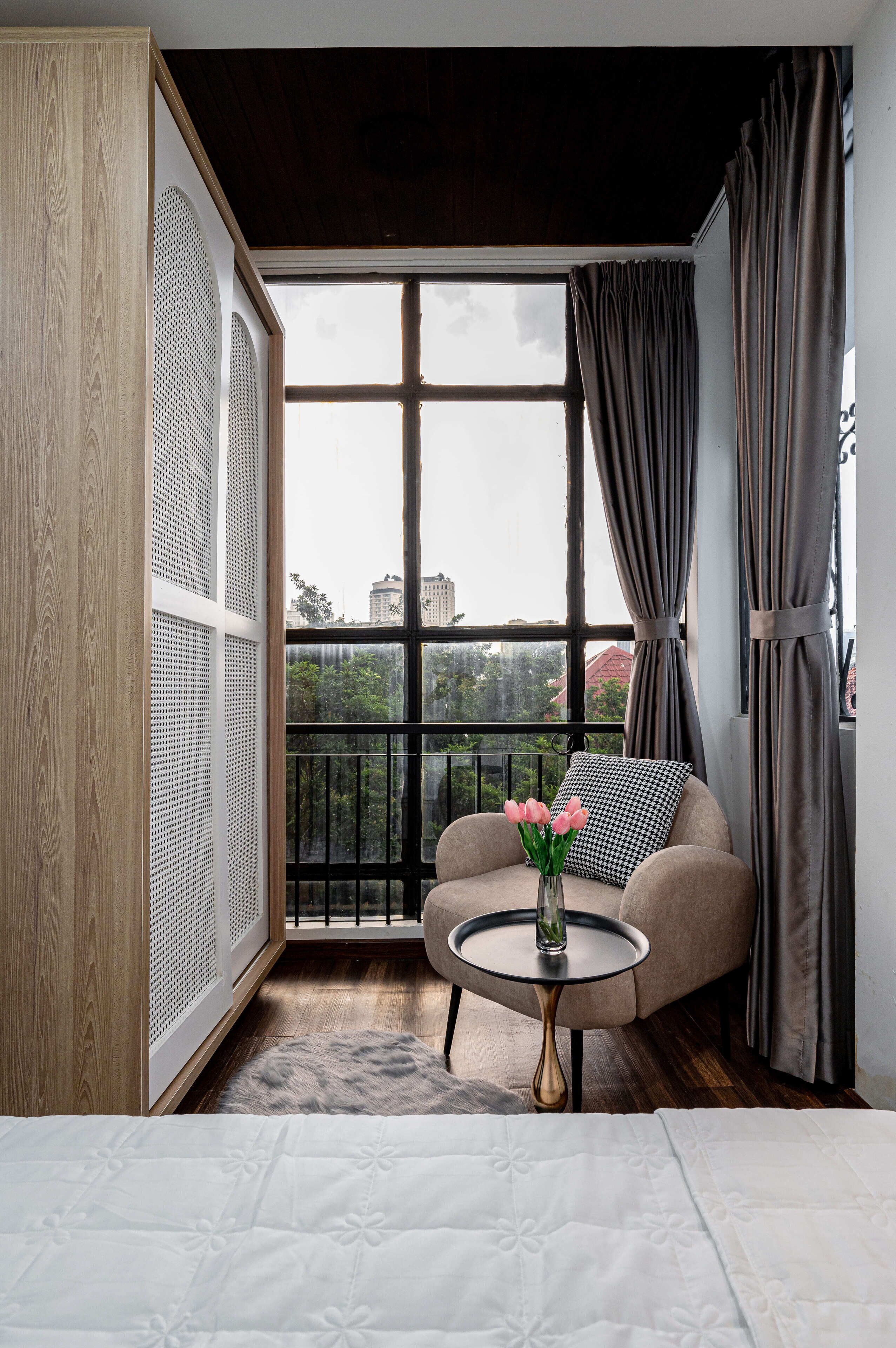 Quarto Duplo Deluxe, 1 cama queen-size, varanda, Vista para a cidade | Varanda