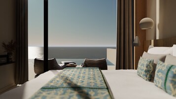 Vila, vista para o mar | Frigobar, cofres nos quartos, cortinas blackout, quartos à prova de som