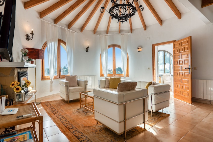 Villa « Landhaus Mit Pool Und Spektakulären » Avec Vue Mer, Wi-fi Et Climatisation - Moraira