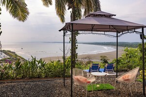 Apartamento Deluxe, vista para o oceano | Terraço/pátio interior