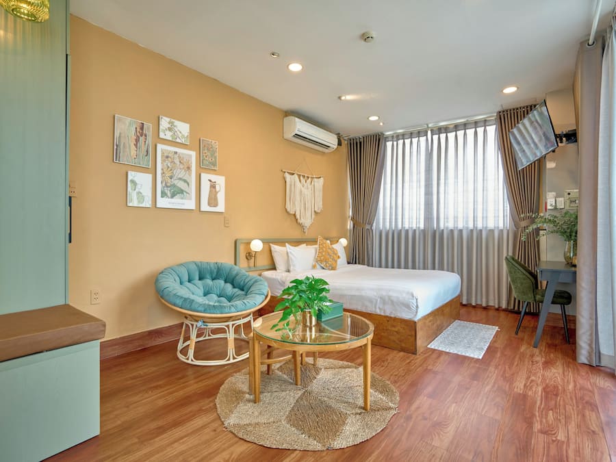 Quarto Duplo Deluxe, vista para o jardim | Secretária, quartos insonorizados, Wi-fi grátis