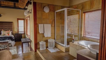 Quarto, 1 quarto, pátio, vista para o jardim | Casa de banho