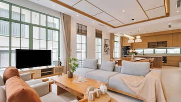 Villa de Luxo, 4 quartos, piscina privativa | Sala de estar