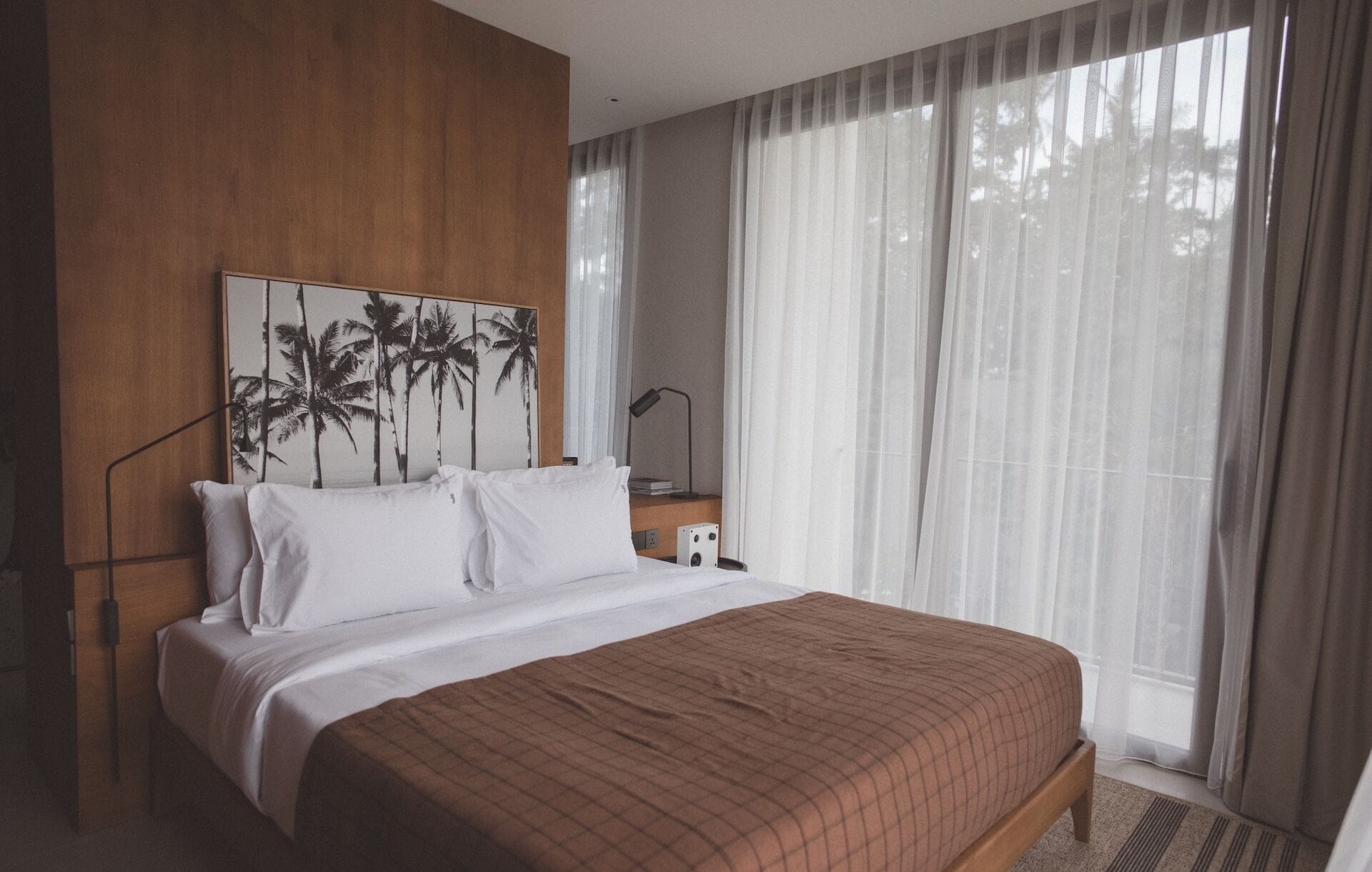 Suíte estúdio superluxo, sacada, vista para o oceano | Roupas de cama premium