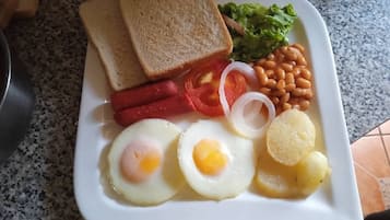 Café da manhã inglês todos os dias (ZAR 60 por pessoa)