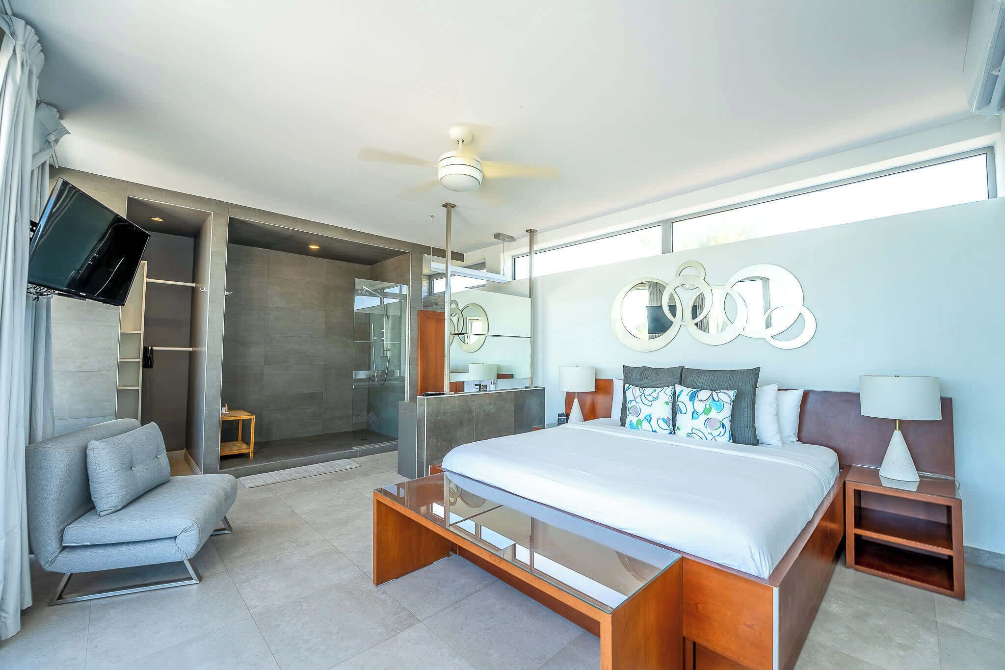 Villa, várias camas, acesso à piscina, vista para o oceano (Oceanview Villa 1) | 2 quartos, com decoração personalizada, com mobília individualizada 