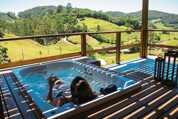 Prana Chalé Com Hidromassagem Na Serra - Águas Mornas