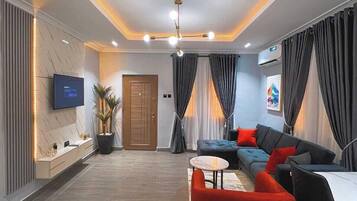 Apartamento Júnior, varanda, Vista para a cidade | Sala de estar