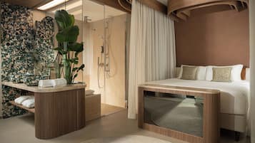 Suite Deluxe, 1 cama king-size | 1 quarto, quartos insonorizados, Wi-fi grátis, roupa de cama fornecida