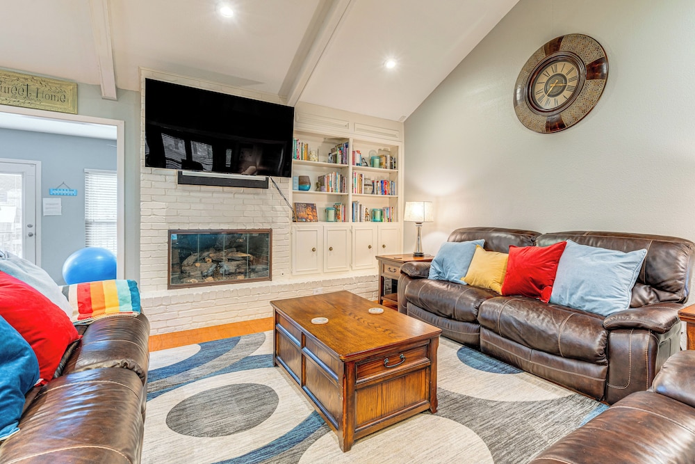 Outdoor Entertainment Space: Austin Family Home - Austin, TX