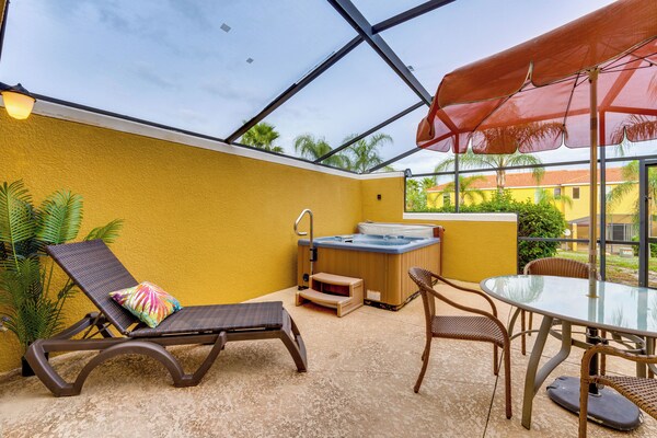 4 Mi To Disney World: Townhome W/ Hot Tub & Lanai! - Level Up, Kissimmee