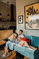 Casa superluxo, vista para a montanha, ao lado da montanha | Área de estar | Livros