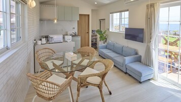 Casa básica, vista para o oceano (Moana, Private Dog Park & BBQ grill) | 1 quarto, Wi-Fi de cortesia