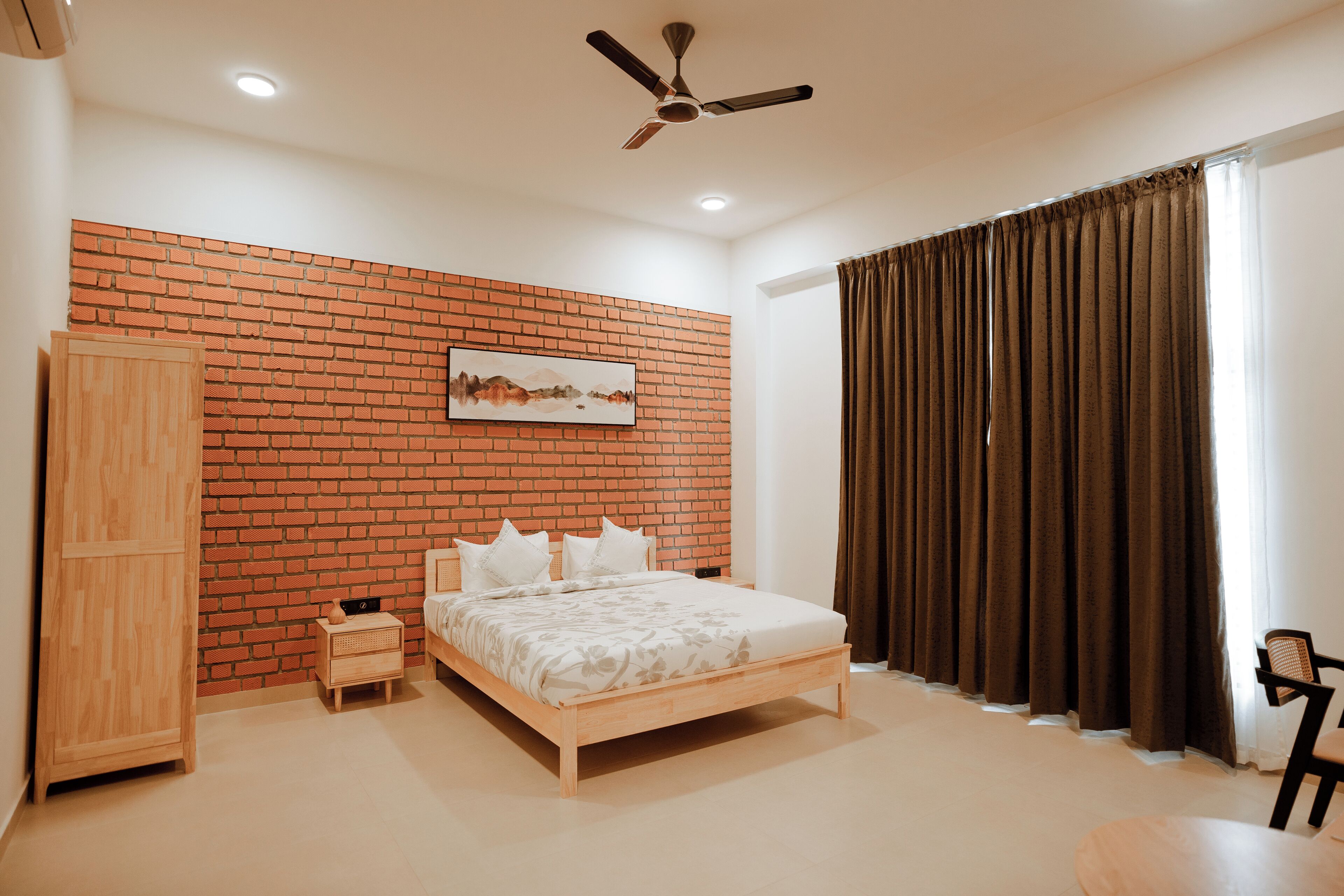 Apartamento família, vista para o jardim | Roupas de cama premium, edredons de pluma