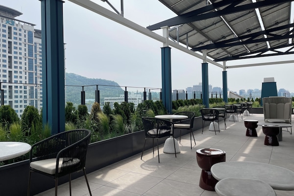 Terraço no piso superior