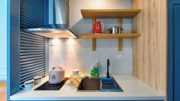 Suite-Estúdio Superior, Vista para a cidade | Cozinha privada