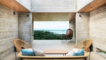 Villa de Luxo, vista para o oceano | Terraço/pátio interior