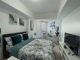 Apartamento Clássico em Condomínio Fechado, varanda, vista para a montanha | 1 quarto, Wi-fi grátis