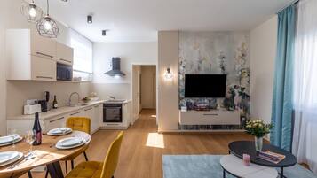Apartamento Standard, 1 quarto, micro-ondas (Nemes Apartment The Great) | Restaurantes