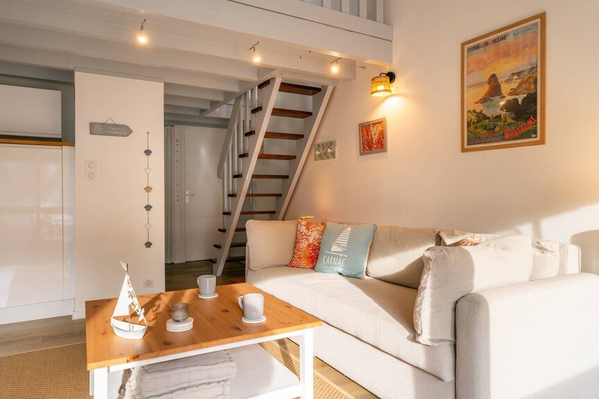 Carnac - 3-room + Mezzanine Apartment - 54m² - Saint-Philibert