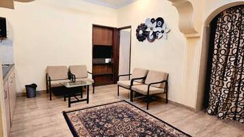 Apartamento de Luxo, Vista para a cidade | Sala de estar