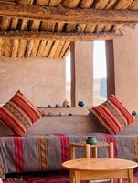 Quarto duplo, varanda, vista para o deserto | Terraço/pátio