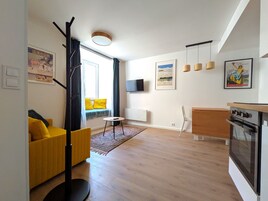 Apartamento Design | 1 quarto, secretária adequada para computadores portáteis 