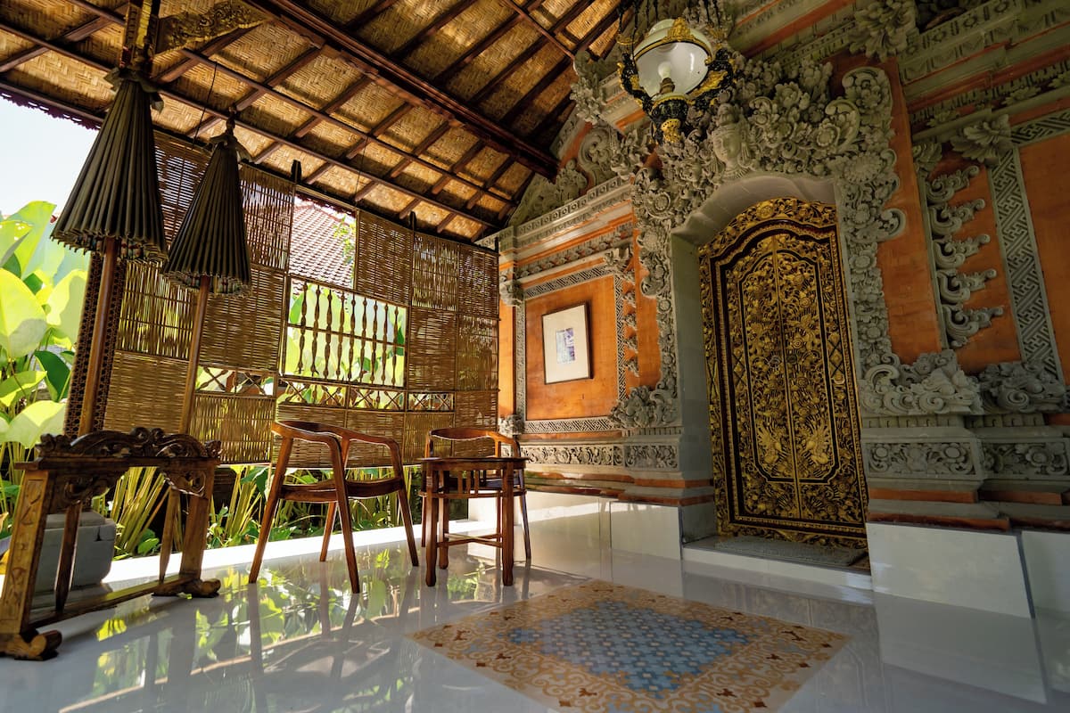 Quarto Duplo Superior, vista para o jardim | Varanda