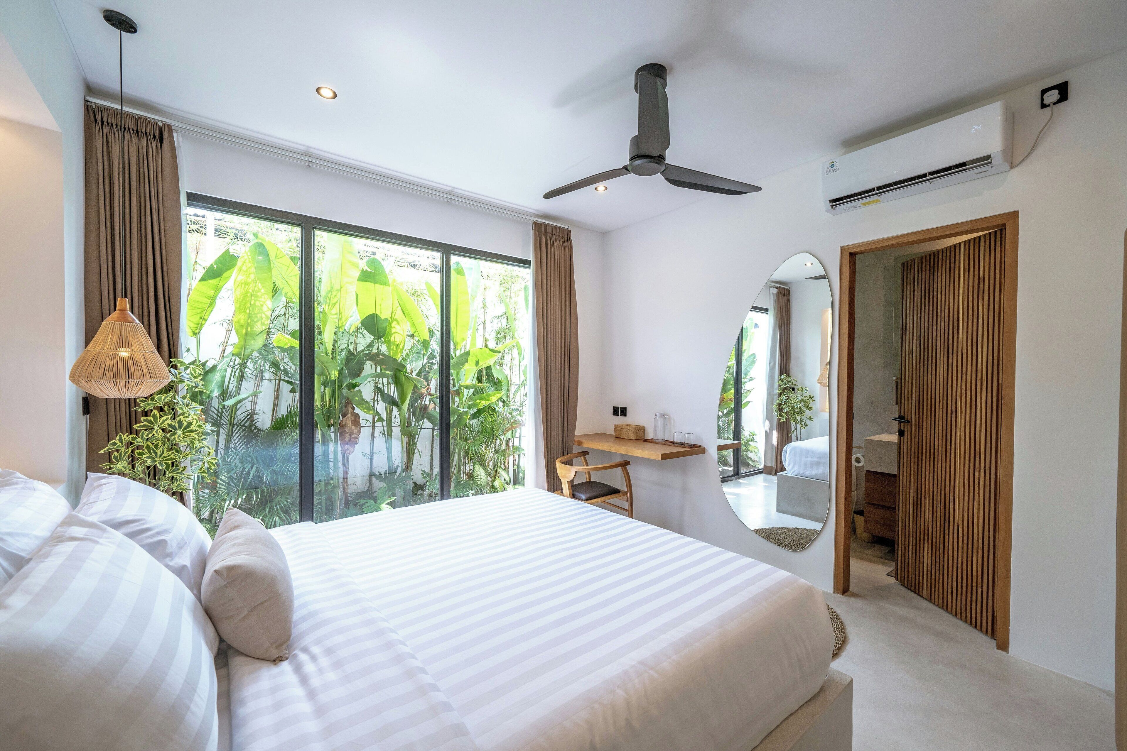 Vila, 2 quartos, piscina particular | 2 quartos, roupas de cama de algodão egípcio, roupas de cama premium