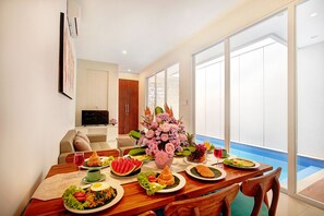Villa, 3 quartos, piscina privativa | Sala de jantar