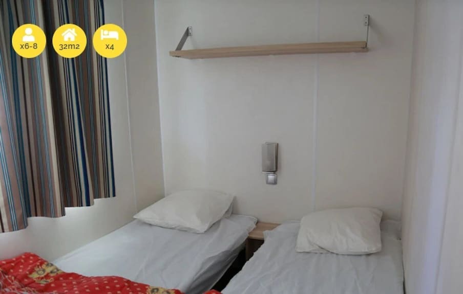 Zecamping 4* Piscine Animations Locatif Tv Bbq Clim 30m2 8 Pers - 貝濟耶