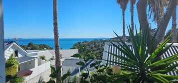 Quarto casal clássico, vista para o oceano | Terraço/pátio