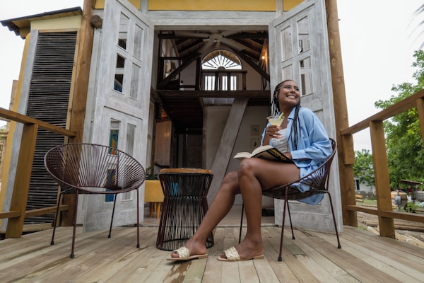 Vila com design assinado, vista para o jardim | 1 quarto, ferros/tábuas de passar roupa, Wi-Fi de cortesia