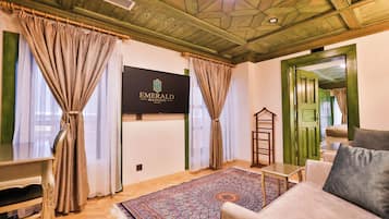 Suite Familiar | 1 quarto, lençóis de algodão egípcio, roupa de alta qualidade