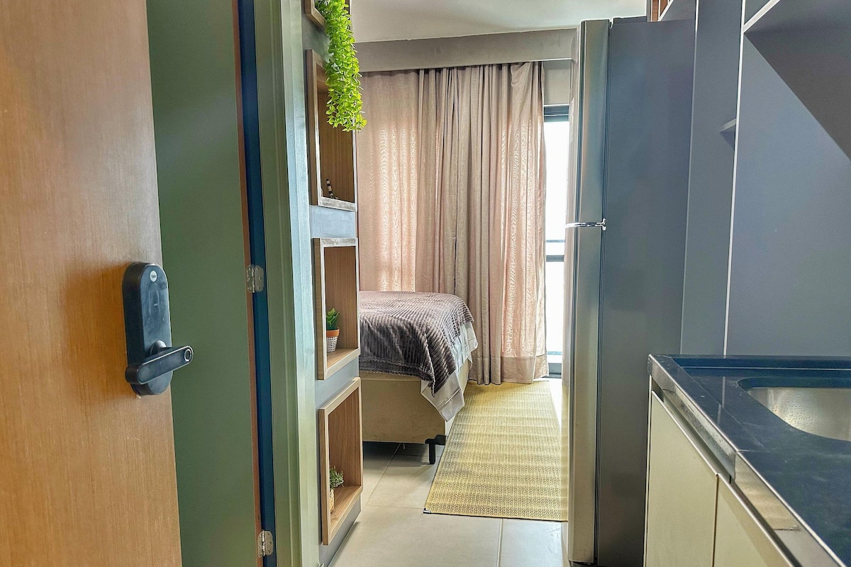 Apartamento Design | 1 quarto, secretária adequada para computadores portáteis