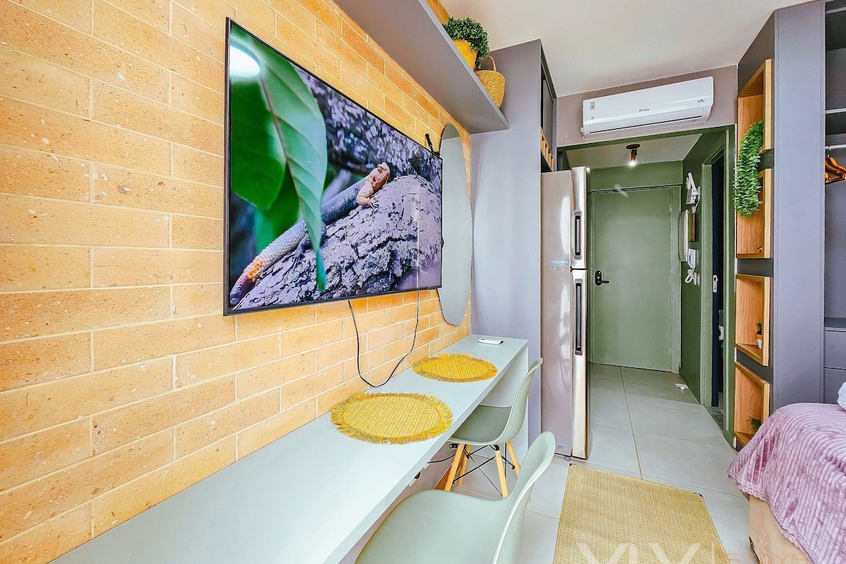 Apartamento | 1 quarto, secretária adequada para computadores portáteis