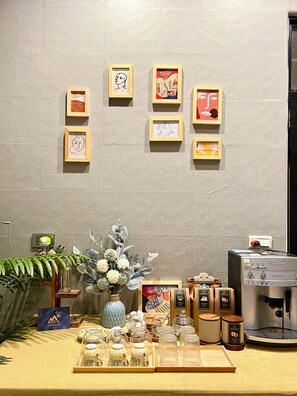 Área de estar no saguão