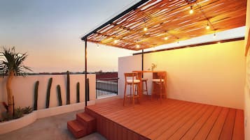 Terraço no piso superior