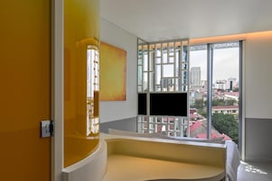 Quarto, 1 cama queen-size, Vista para a cidade | Vista do quarto