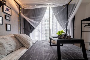 Apartamento Familiar, 3 quartos | Ferro/tábua de engomar, Wi-fi grátis, roupa de cama fornecida 