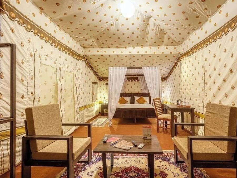 Tenda de Luxo, não fumadores, casa de banho privativa | 1 quarto, cofre no quarto, secretária