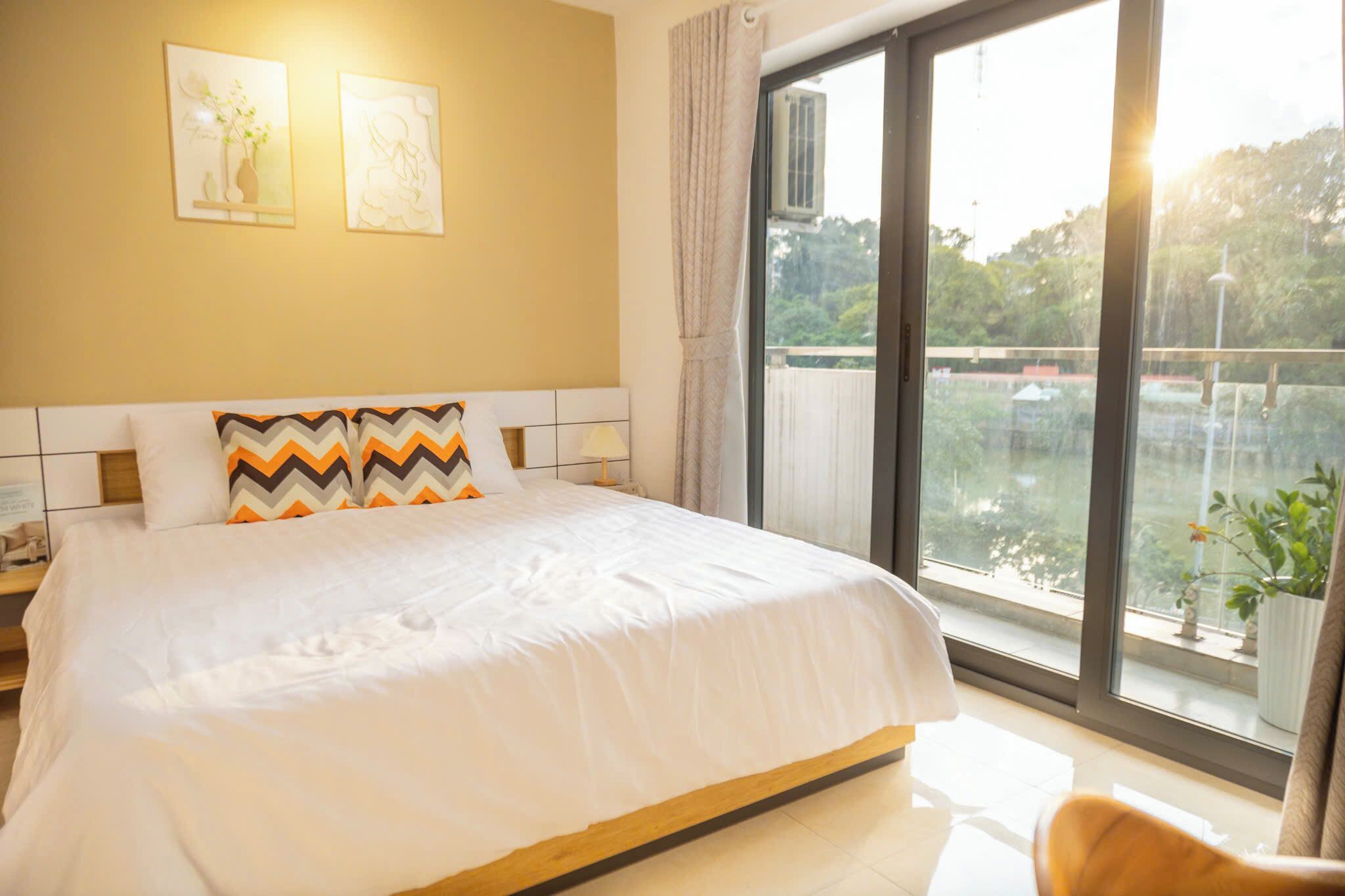 Apartamento Deluxe, 1 quarto, varanda, Vista para a cidade | 1 quarto, roupa de alta qualidade, camas de colchão viscoelástico 