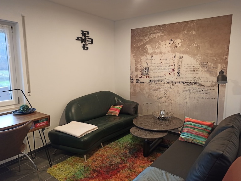 Rundblick Vacation Apartment With Balcony And Barbecue Facilities - Hammelburg