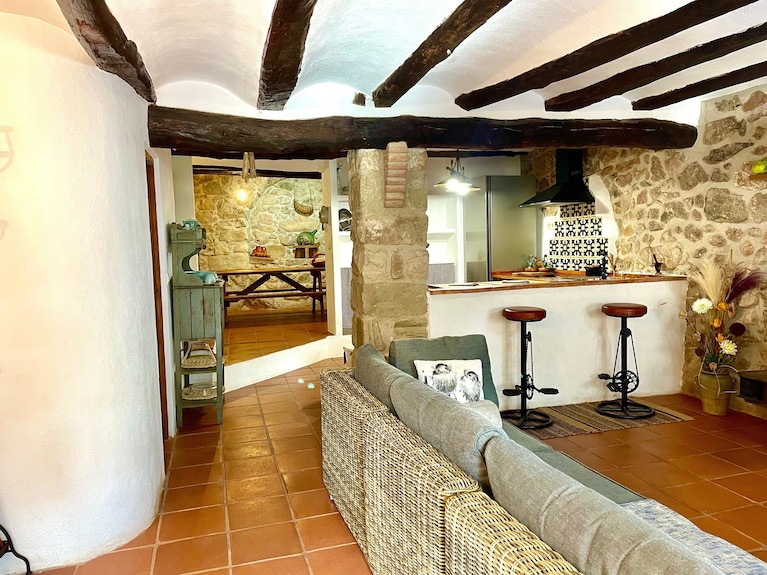 Casa Rural 'La Casuna' Con Vistas A La Montaña, Terraza Privada Y Wi-fi - Rubielos de Mora