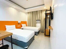 Quarto duplo standard, 2 camas de solteiro | Wi-Fi de cortesia, roupa de cama