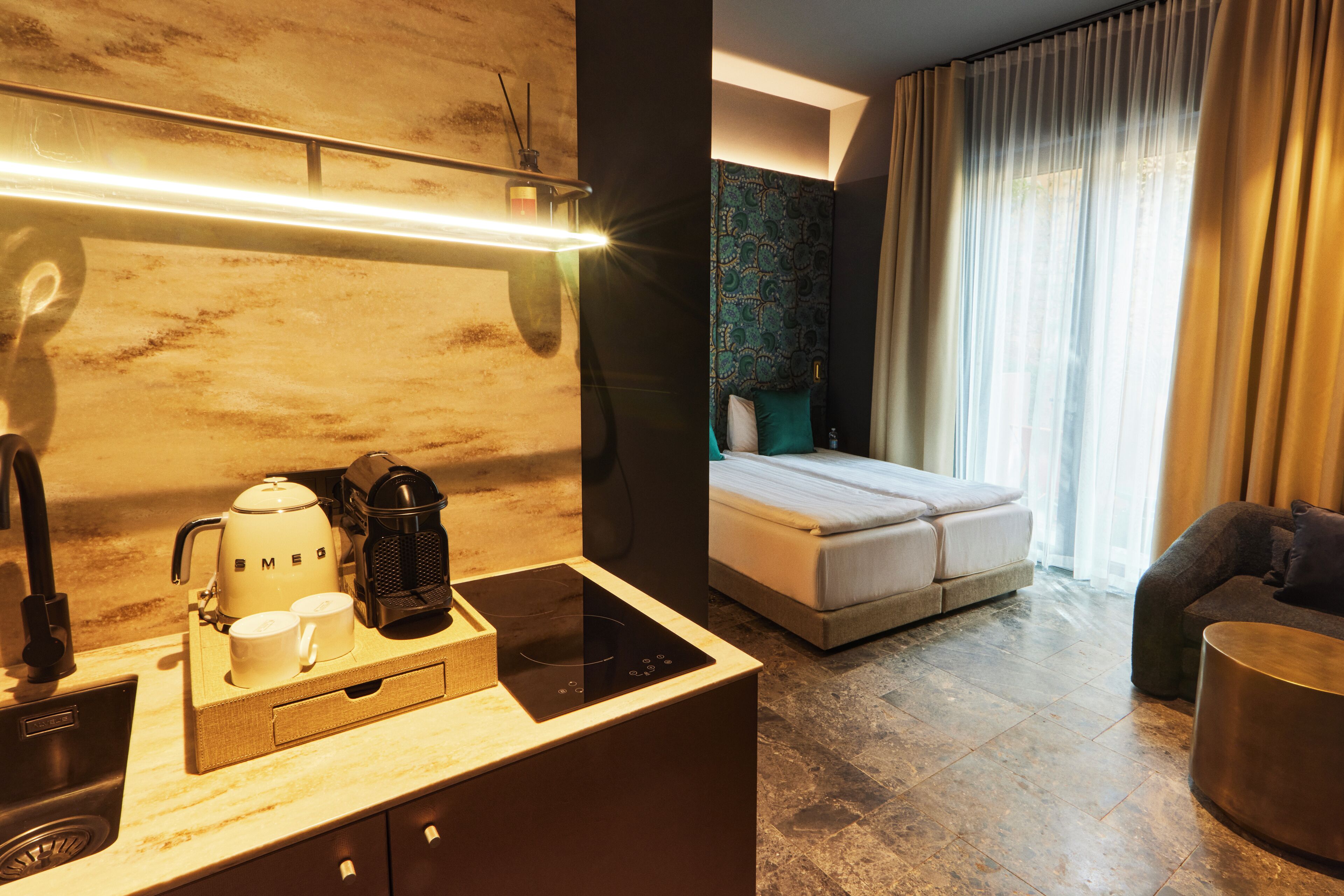 Estúdio conforto, terraço | Cortinas blackout, quartos à prova de som, Wi-Fi de cortesia