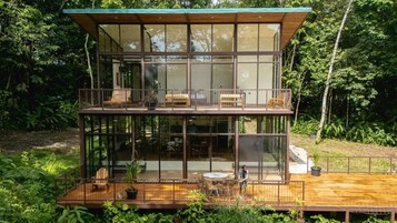 Villa Deluxe, terraço, vista para o oceano | Lençóis de algodão egípcio, roupa de alta qualidade 